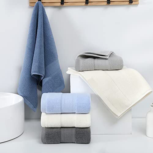 ZY ZEEYII Cotton Towel【6 Mixed Color Large Packaging】