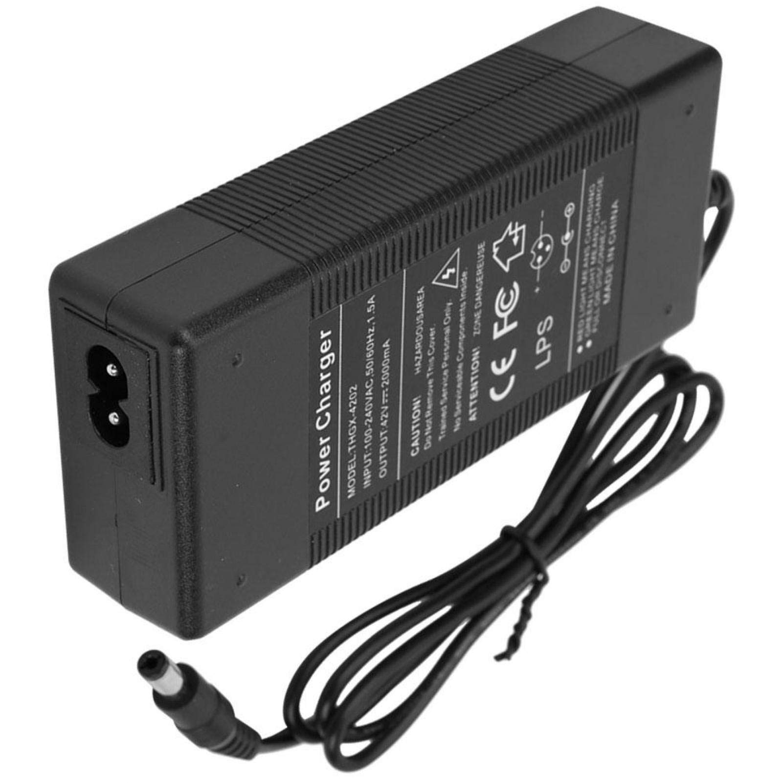 EVTSCAN 42V 2A Scooter Battery Charger Portable Reusable Charger Suitable for Electric Skateboard Vehicle(2A(US Standard))