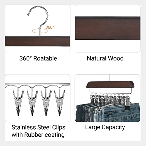 Mkono Set of 4, Bra Hangers and Legging Organizer for Closet Set