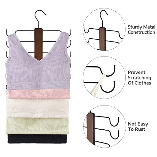 Mkono Set of 4, Bra Hangers and Legging Organizer for Closet Set