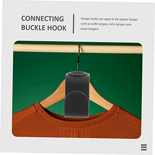 DOITOOL 20pcs Double Sided Hanger Hook Hangers for Clothes Metal s Hooks Cabinet Hook Hanger Extender Clips Connecting Buckle Hook Space Saving Clothes Hooks Metal Hanger Connector Hooks
