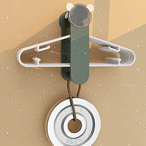 2023 New Cartoon Hanger Organizer, Multifunctional Clothes Hanger Hook Wall Mounted Storage Rack, Clothes Hanger Storage Tool Large Capacity Telescopic Storage Hook for Home Garments Hangers (White)