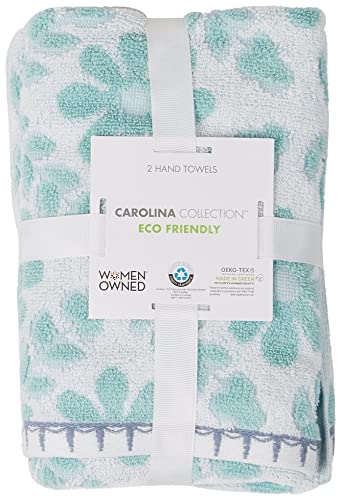 Caro Home 2 Pk Dorina Hand Towel Set Hand Towel White Multi