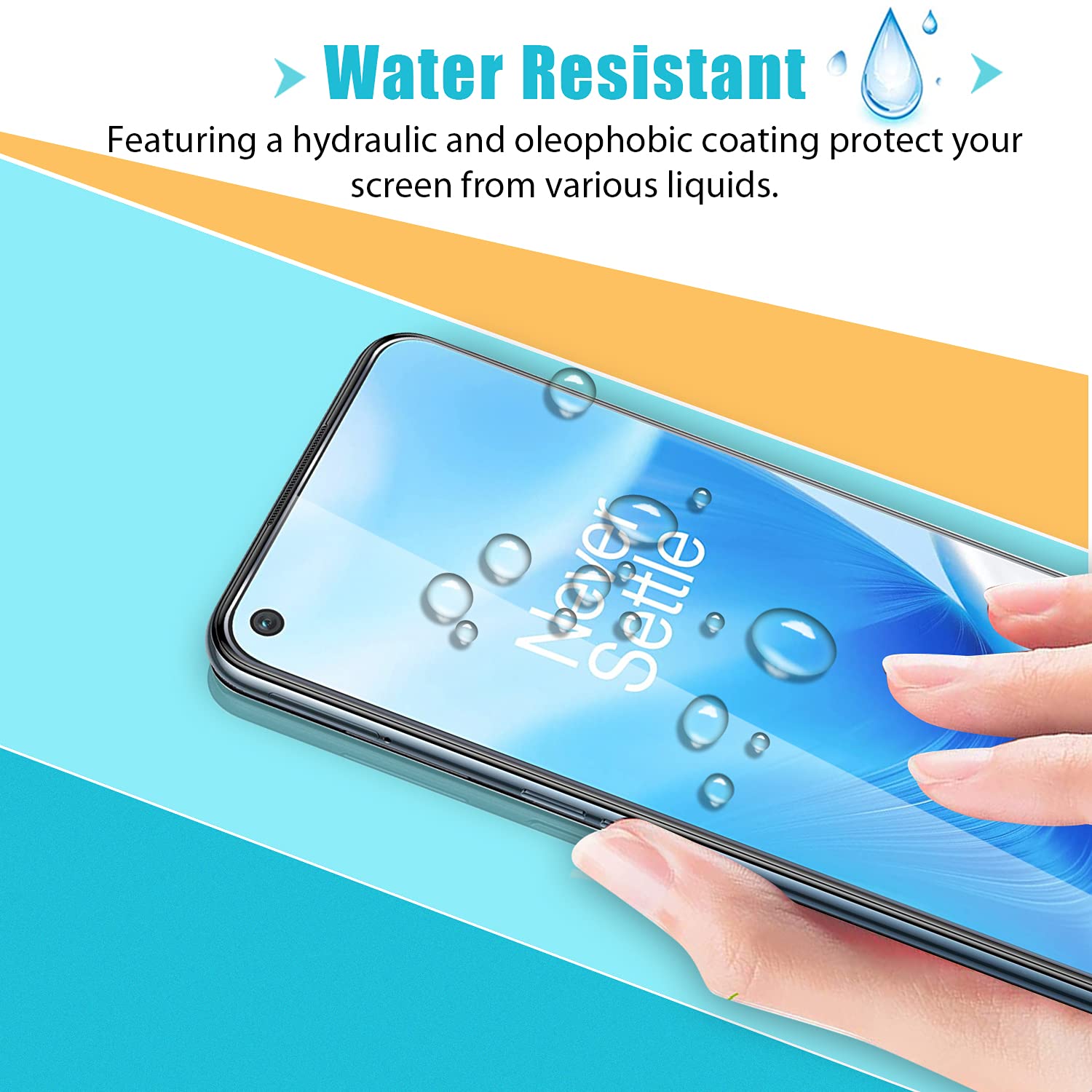 Zeking [2-Pack] for OnePlus Nord N200 5G Privacy Tempered Glass Screen Protector, Anti-Spy 9H Hardness [3D Touch][Case Friendly] [Anti Scratch][Anti-Fingerprint] Bubble Free