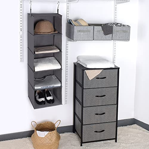 GRANNY SAYS Bundle of 1-Pack Closet Hanging Organizer & 1-Pack Hanging Closet Organizers and Storage