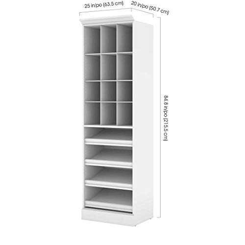 Bestar Versatile 25β Closet Organizer in White