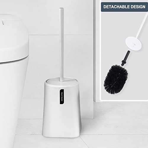 Bathroom Accessory Set, White 5 Piece Bathroom Accessories Set, Bath Sink Organizers Toothbrush Holder, Tumbler, Soap Dispenser, Soap Dish, Toilet Bowl Brush And Holder, Modern Bath Room Sets Gift Box