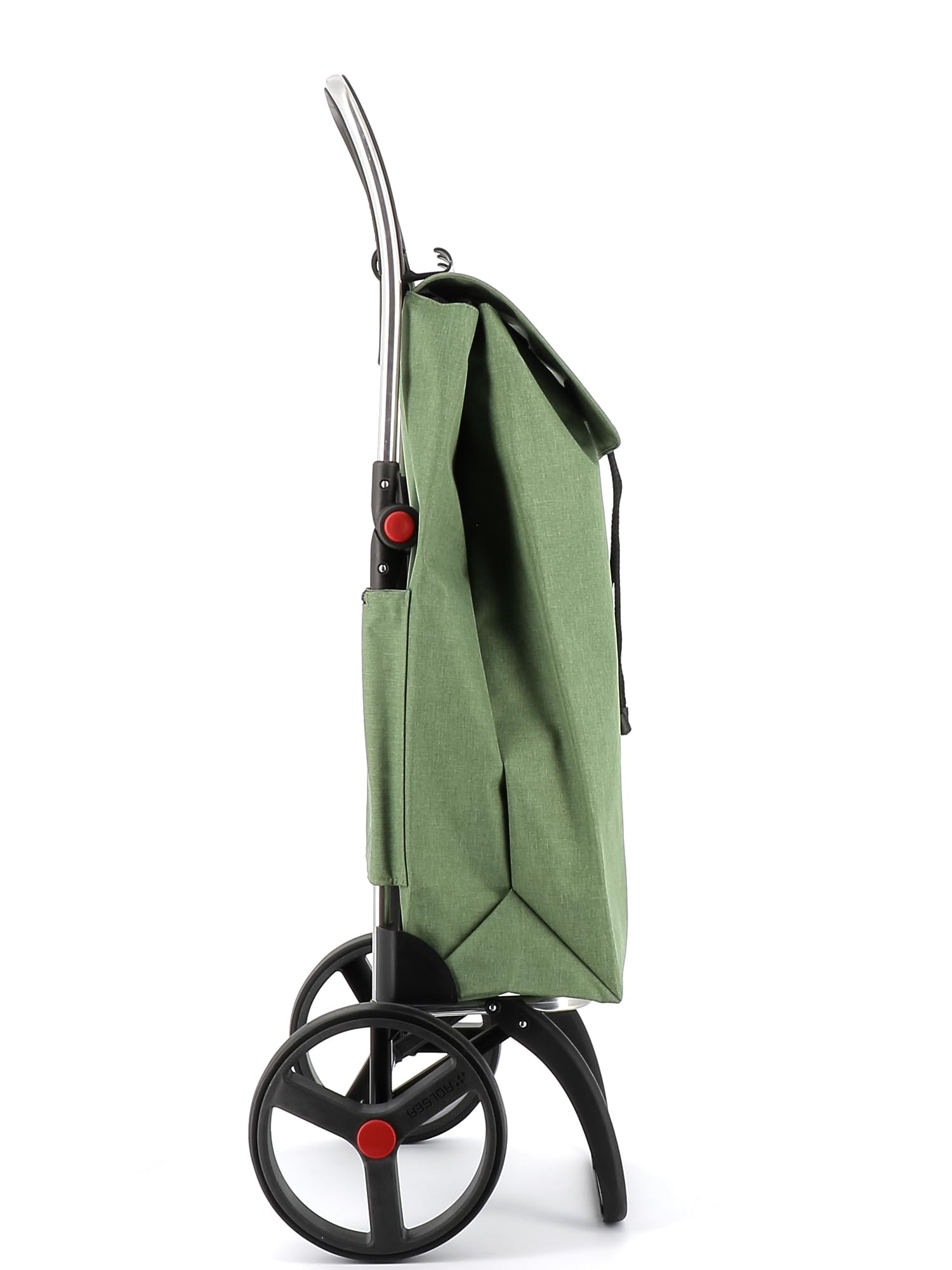 Foldable Grocery Shopping Cart with Wheels | Collapsible Personal Folding Cart for Groceries | Durable & Portable | Green