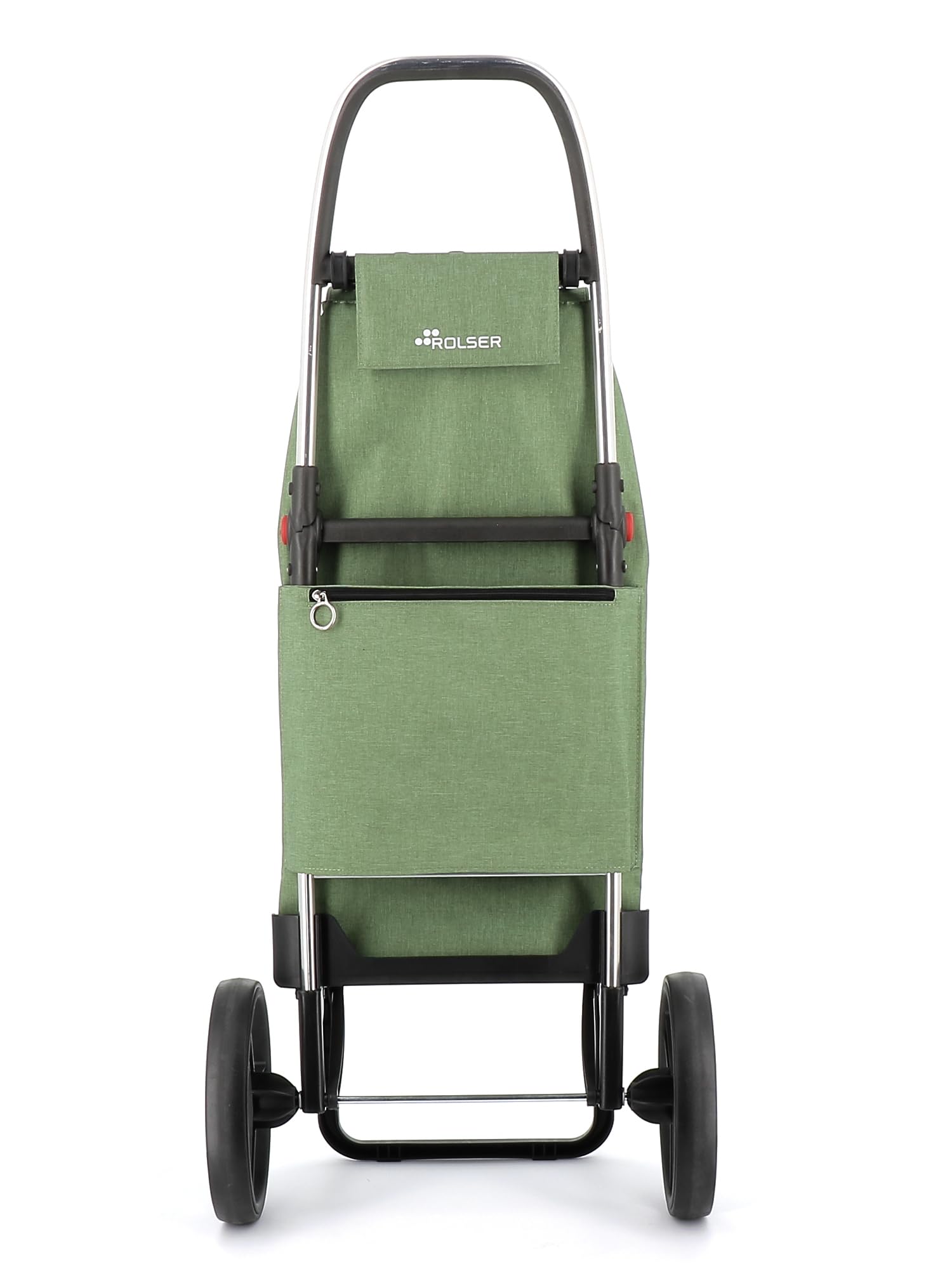 Foldable Grocery Shopping Cart with Wheels | Collapsible Personal Folding Cart for Groceries | Durable & Portable | Green