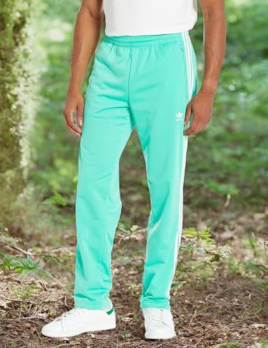 adidas Originals Men's Adicolor Classics Firebird Track Pants, Green (Primeblue), Medium