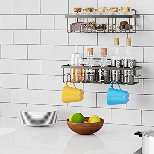 304 Stainless Steel Rustproof Shower Caddy Basket, Adhesive Shower Shelves, No Drilling Wall Mounted Adhesive Bathroom Storage Organizer, Shower Caddy Bathroom Shelf for Shampoo Conditioner Razor