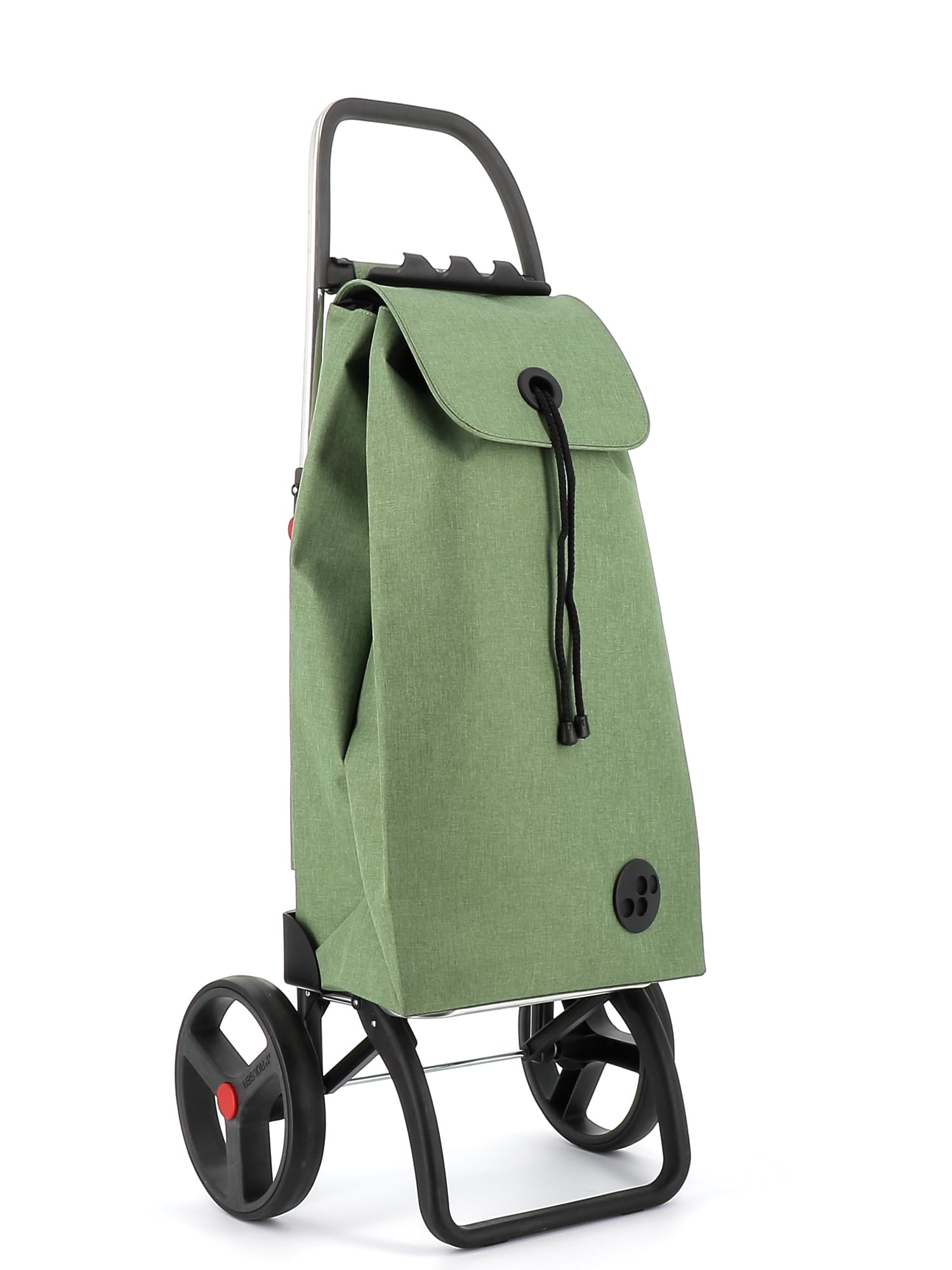 Foldable Grocery Shopping Cart with Wheels | Collapsible Personal Folding Cart for Groceries | Durable & Portable | Green