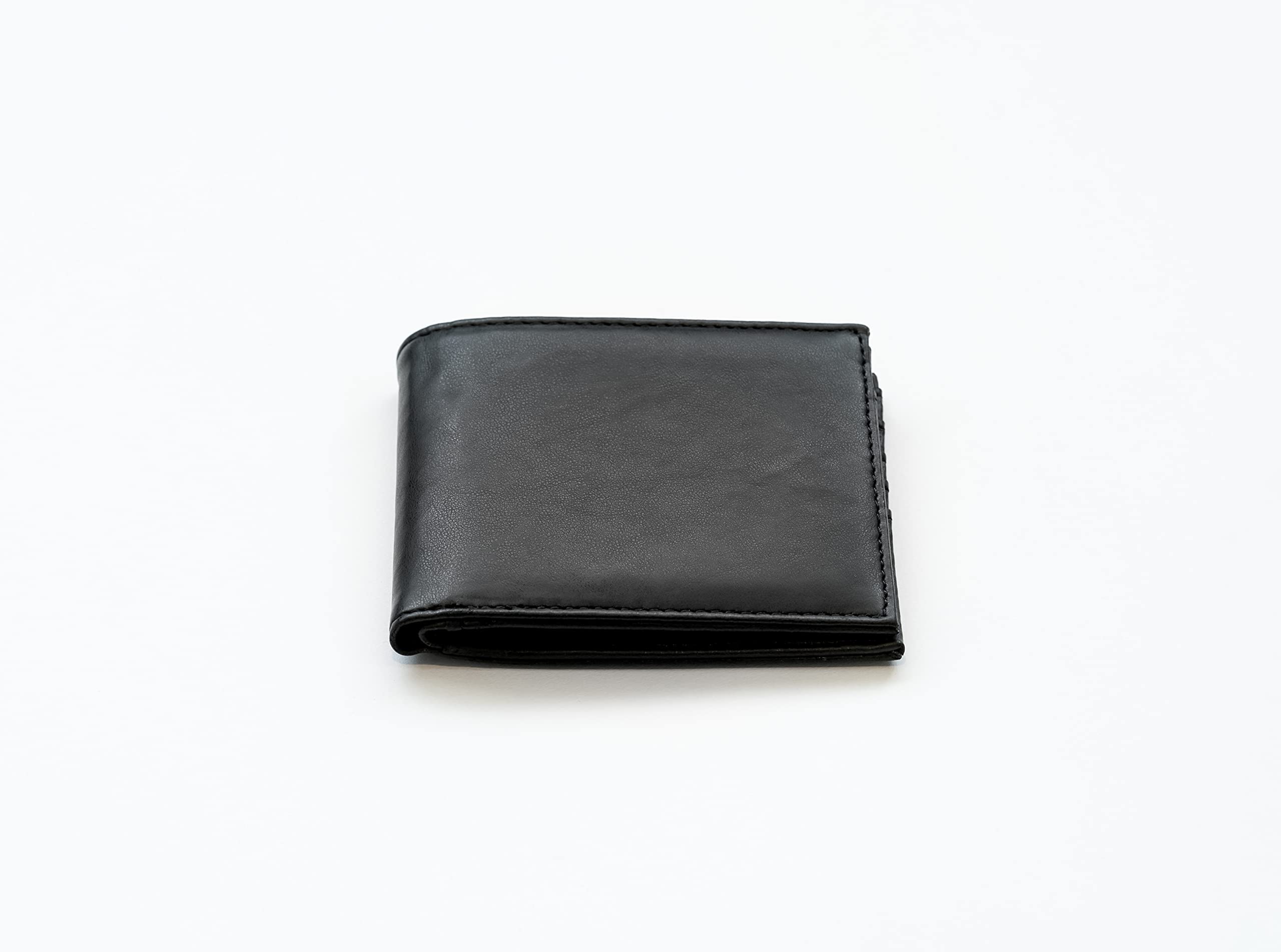 Rico Industries NFL Houston Texans Premium Laser Engraved Vegan Black Leather Bill-fold Wallet - Slim yet Sturdy Design - Perfect to Show Your Team Pride or Gift