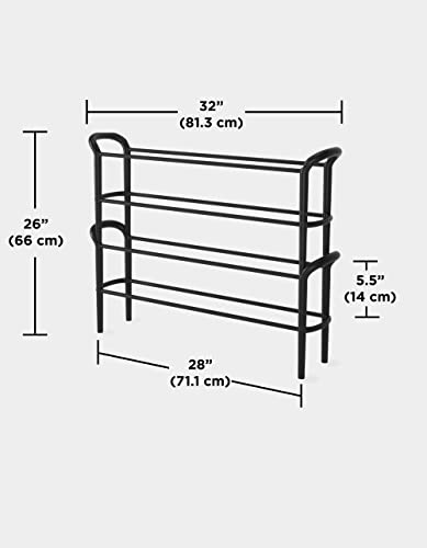 Umbra Shoestack Shoe Rack, Charcoal