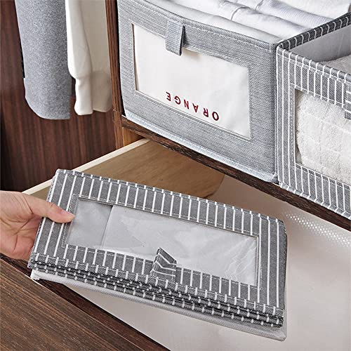 VincentLulu Storage Basket Bins Large foldable Closet Organizers Storage Box with Handles ,Cubes Organizer for Shelf (2-Pack).