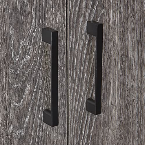 RiverRidge Woodbury Collection Shoe Organizer Cabinet, Dark Weathered Woodgrain