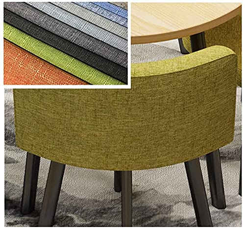 BUYT Office Reception Room Club Table and Chair Set Reception Table and Chair Combination Negotiation Table Sales Office Shops Meetings Small Round Tables Office Conference Tables, Green