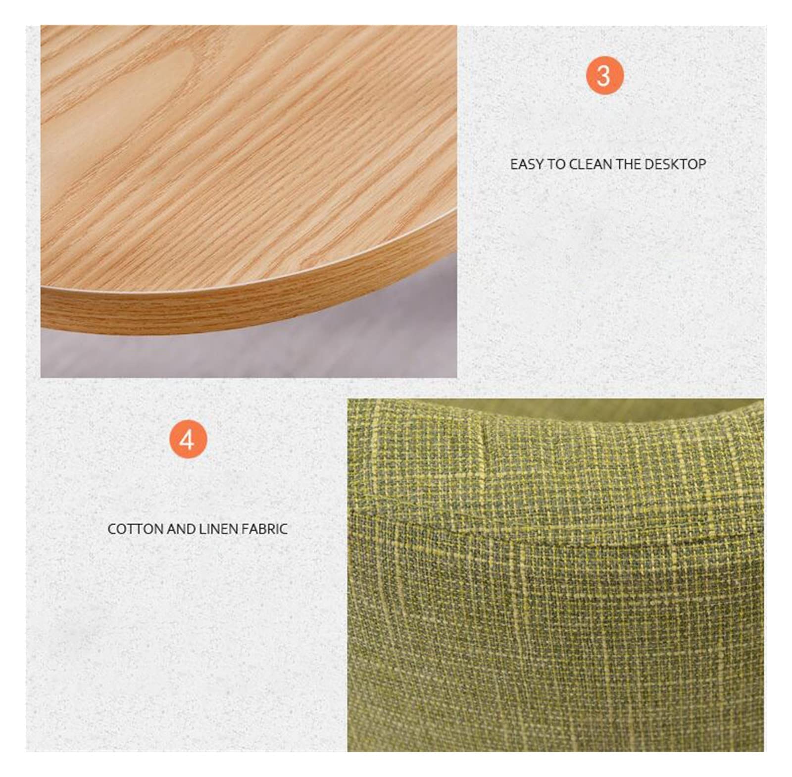 BUYT Office Reception Room Club Table and Chair Set Reception Table and Chair Combination Negotiation Table Sales Office Shops Meetings Small Round Tables Office Conference Tables, Green