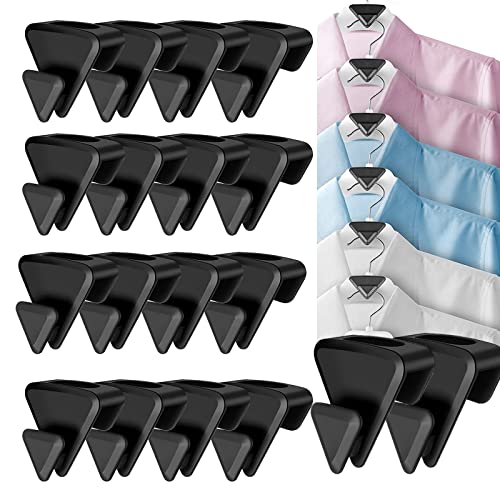 Xukrat 18 Pcs Space Saving Hanger Hooks, New Clothes Hanger Connector Hooks, AS SEEN ON TV, Closet Space Connection Hooks Cascading for Organizer Closet, Create Up to 5X Closet Space