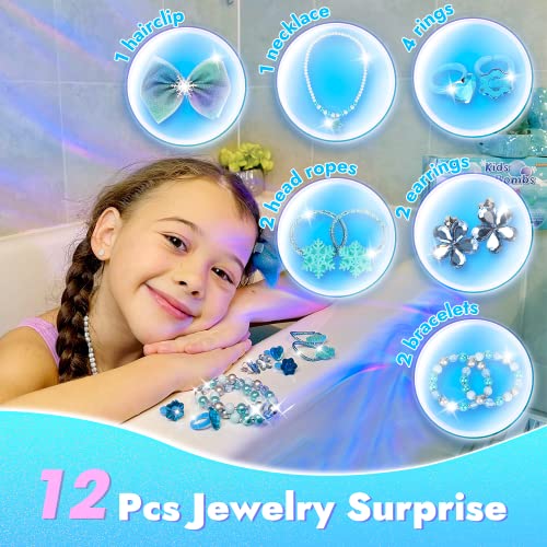 Bath Bombs for Kids with Surprise Inside, 2023 Gift for Girls, 6 Gentle and Kids Safe Handmade Bath Bombs, XXL 5.0 OZ