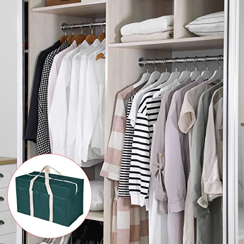 PATIKIL Closet Storage Bags, 19.7'' Length Clothes Blanket Organizer Foldable Bag with Carrying Handles for Bedding Clothing, Black