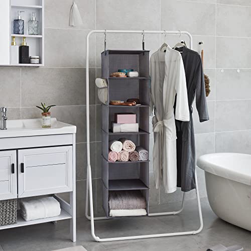 GRANNY SAYS Bundle of 1-Pack Shelf Organizer for Closet & 1-Pack Closet Hanging Storage Shelves