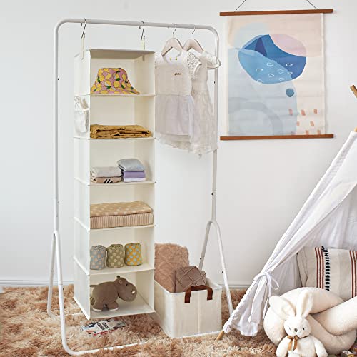 GRANNY SAYS Bundle of 1-Pack Shelf Organizer for Closet & 1-Pack Closet Hanging Storage Shelves