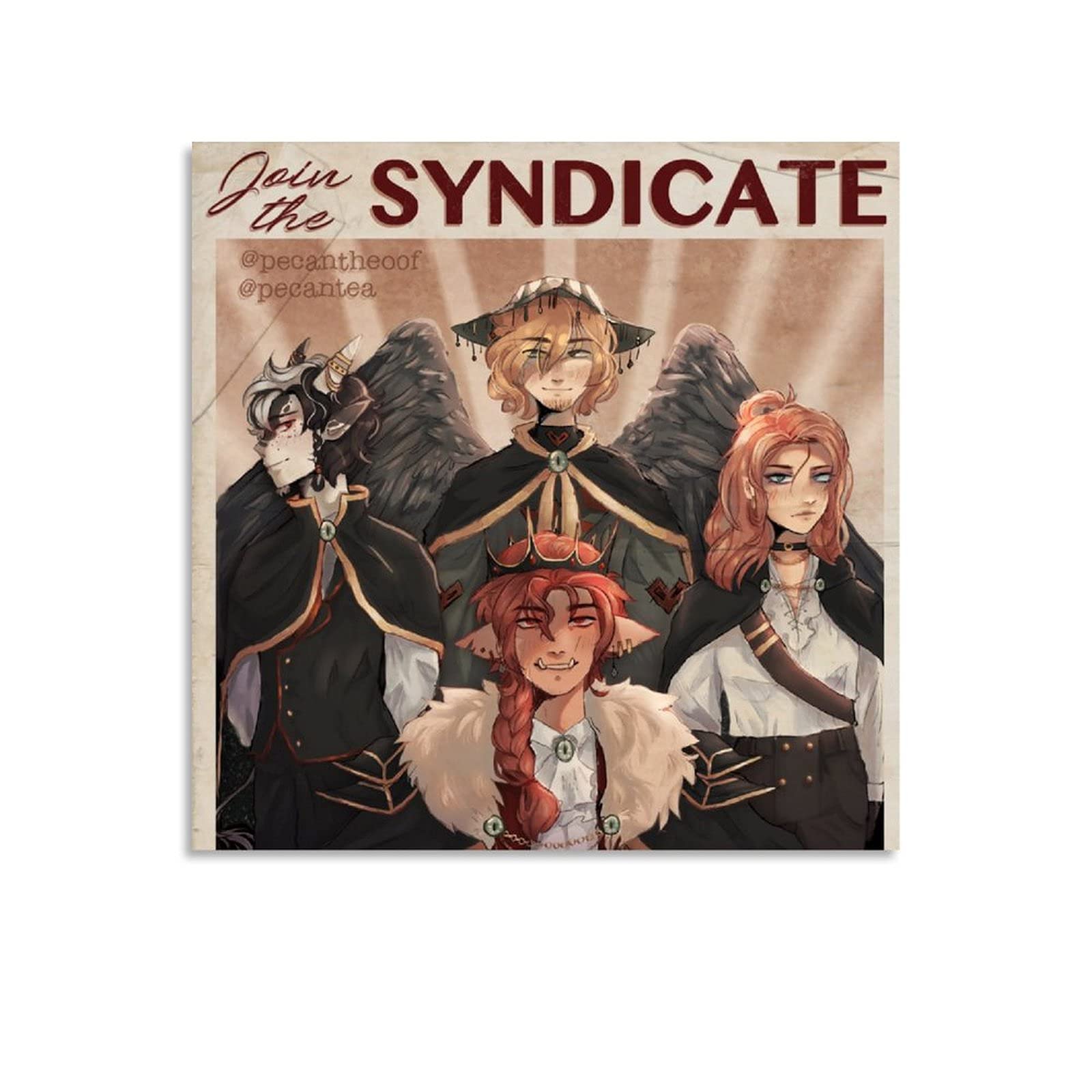 ZHDP Anime Dream SMP Dream Poster Poster Decorative Painting Canvas Wall Art Living Room Posters Bedroom Painting 16x16inch(40x40cm)
