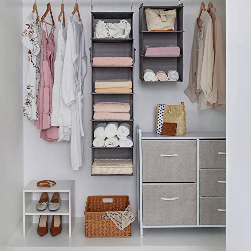 GRANNY SAYS Bundle of 1-Pack Shelf Organizer for Closet & 1-Pack Closet Hanging Storage Shelves