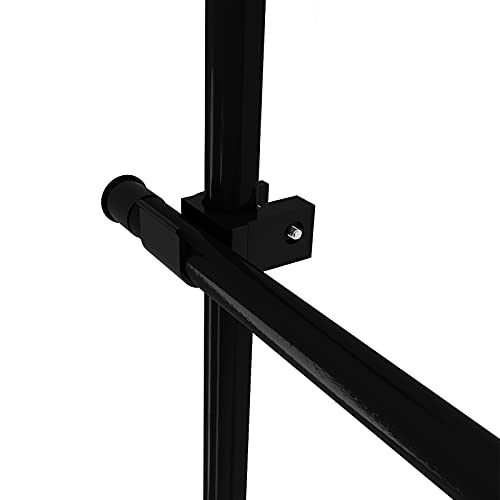 Clothing Rack 2 Tier Adjustable Free Standing Closet System Garment Racks Floor to Ceiling Organizer Heavy Duty Garment Rack for Bedroom Balcony LaundryRroom
