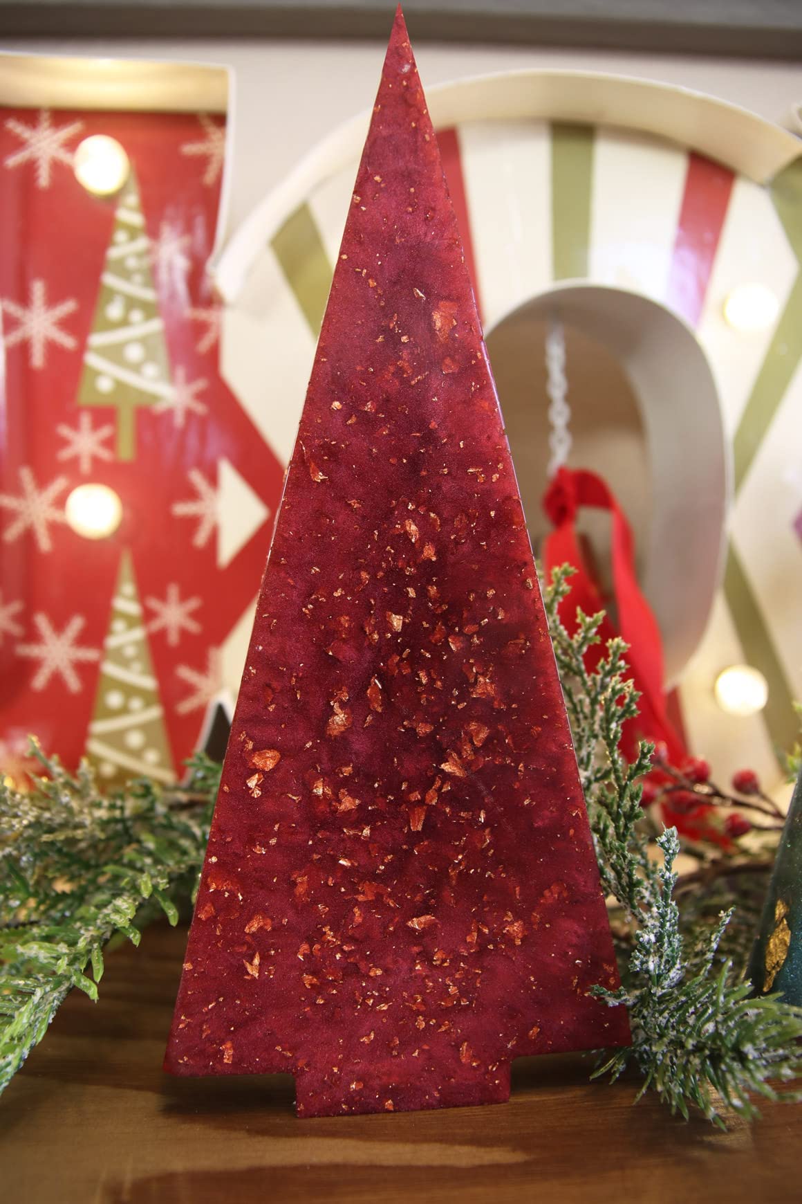 CROWNMADE Resin Christmas Tree Mold Silicone Christmas Mold for Resin Decoration
