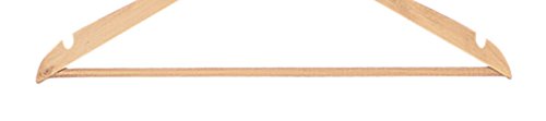 Wood All Purpose Hangers - Natural Wood - 17 inches - Case of 20