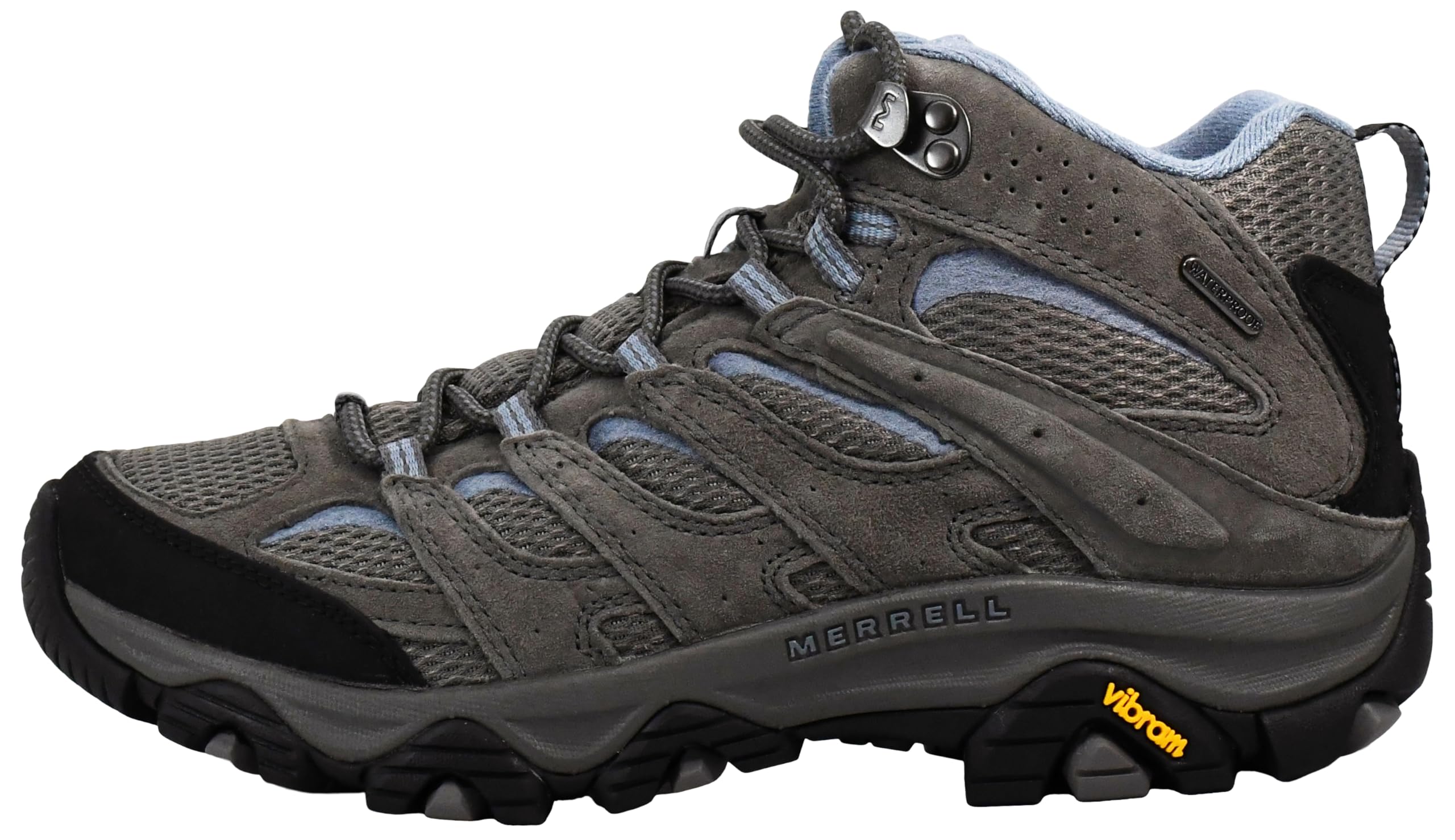 Merrell Women's Moab 3 Mid Waterproof Hiking Boot, Granite, 8.5