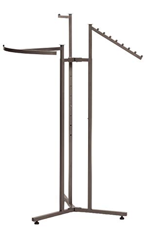 SSWBasics Boutique Raw Steel 3-Way Clothing Rack