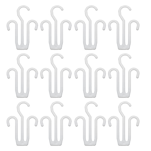 Shoe Hanger CSNSD 12PCS White Plastic Shoe Display Hooks Shoes Drying Racks Slipper Hook Shoe Rack