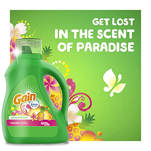 Gain Botanicals Plant Based Laundry Detergent, Orange Blossom Vanilla, 46 fl oz 32 loads, HE Compatible, Pack of 2