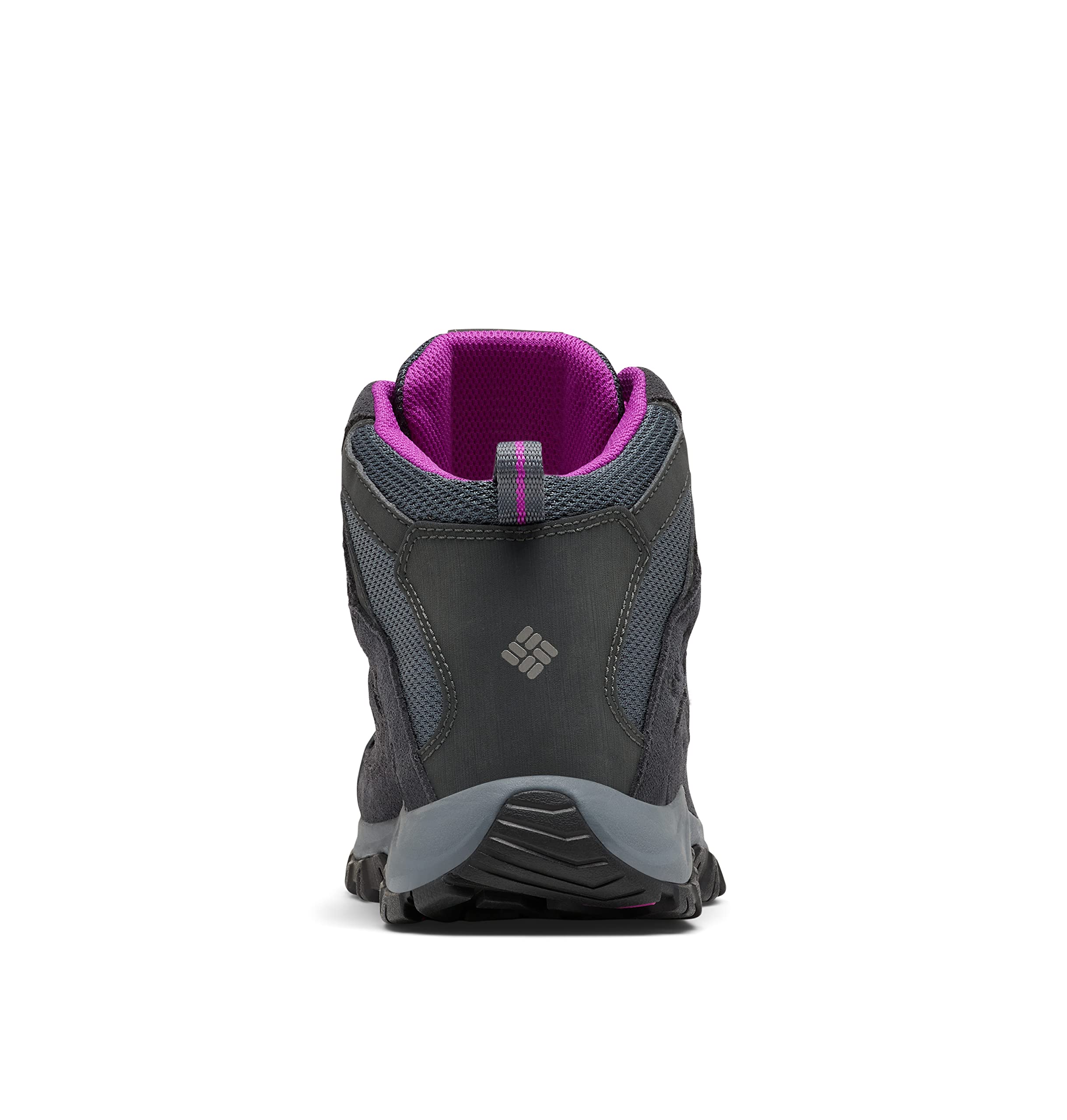 Columbia Womens Crestwood Mid Waterproof Boot Hiking Shoe, Graphite, Bright Plum, 9 US