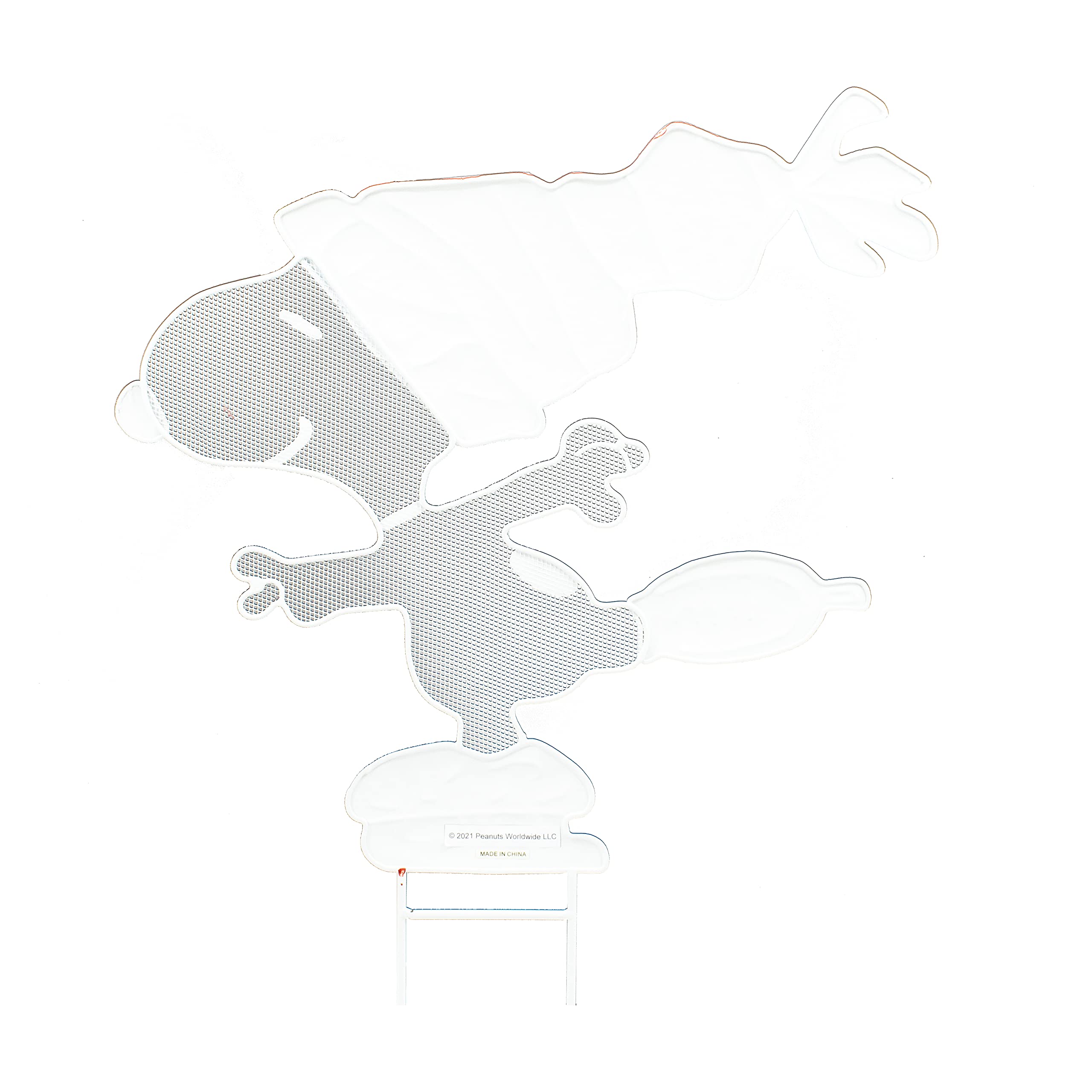 PRODUCTWORKS 18IN Peanuts MESH Metal Yard Decor Snoopy Skating