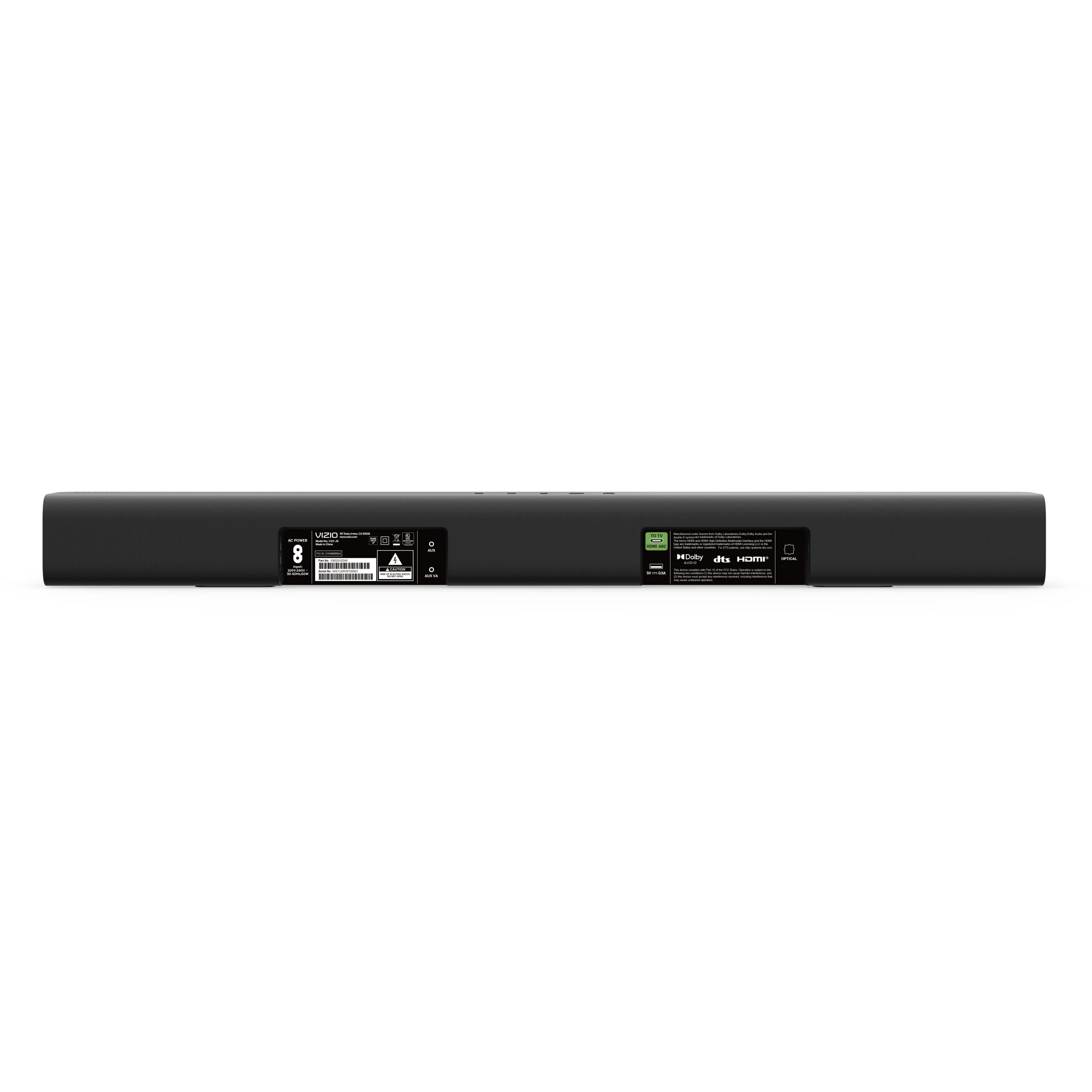 VIZIO V-Series 2.0 Compact Home Theater Sound Bar with DTS Virtual:X, Bluetooth, Voice Assistant Compatible, Includes Remote Control - V20-J8
