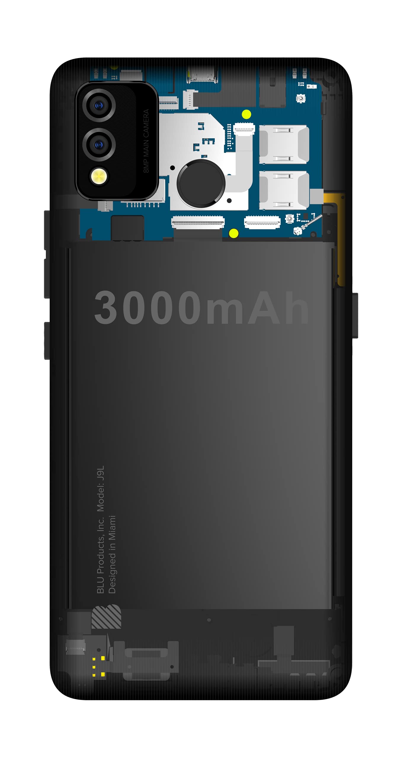BLU J9L J0090WW 32GB Dual Sim GSM Unlocked Android Smartphone - Black