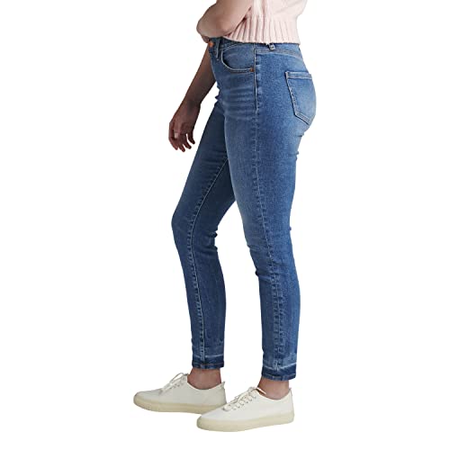 JAG Jeans Women's Valentina High Rise Skinny Pull-on Jeans-Legacy, Atlanta Blue, 4