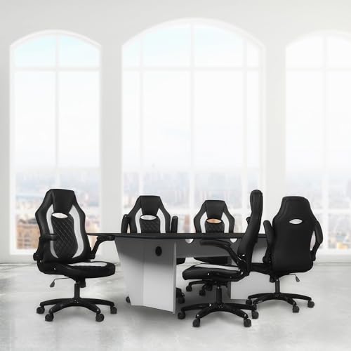 Regency Conference Room Table, 8 ft, Ash Grey/White