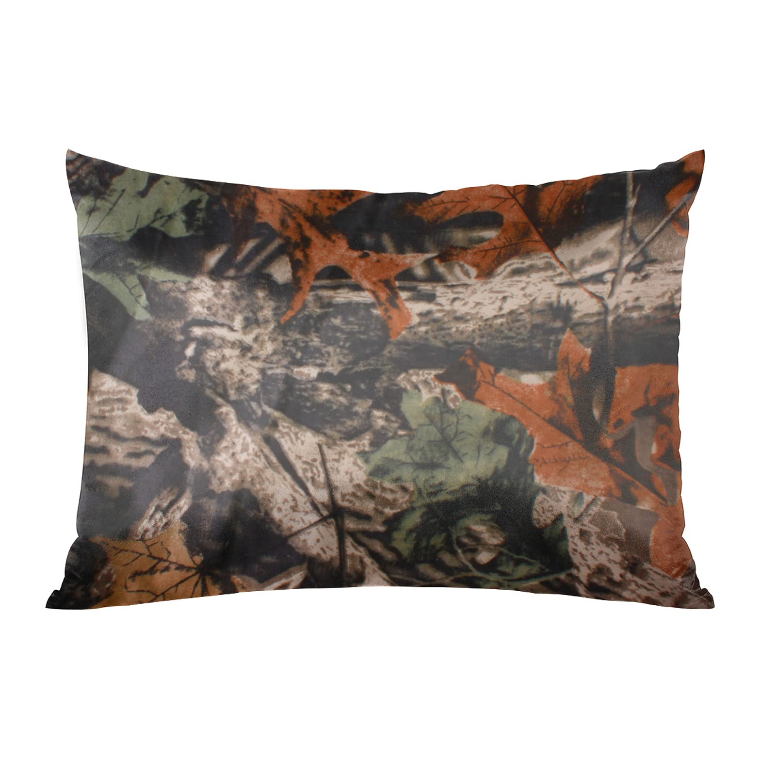Satin Pillowcase for Hair and Skin Forest Tree Camo Camouflage Silk Pillowcase Soft Satin Cooling Pillow Covers No Zipper with Envelope Closure Standard Size 20 × 26inch 1 Pcs