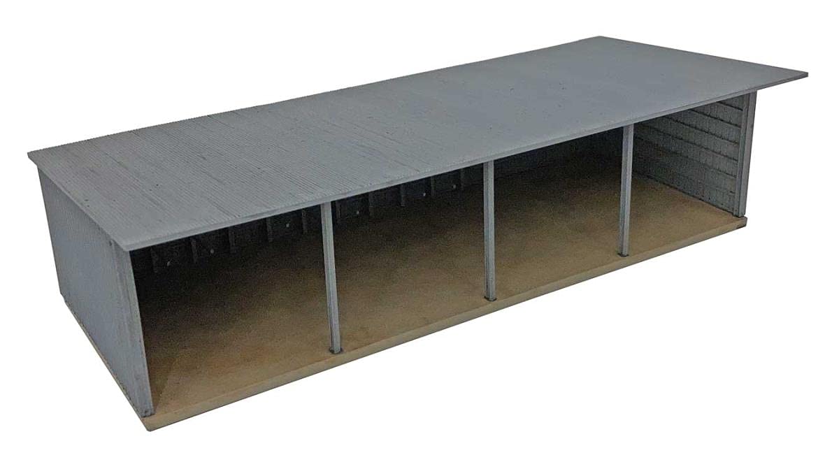 Walthers Cornerstone 933-3347 HO Scale Machinery Storage Shed - Kit - 9-3/4 x 4-1/2 x 2-3/4" 24.8 x 11.4 x 7cm, Small