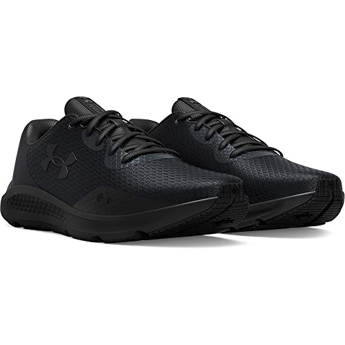 Under Armour Men's Charged Pursuit 3 Running Shoe, Black (002)/Black, 10.5 X-Wide