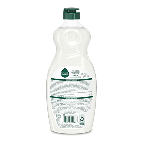 Seventh Generation Dish Soap Liquid Chamomile & Lemon Scent Pack of 6 Dishwashing Soap Dish Detergent Liquid Soap 19 oz