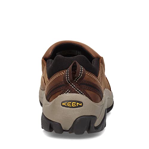 KEEN mens Targhee 2 Soho Slip on Leather Casual Shoe, Veg Brown/Black, 10.5 US
