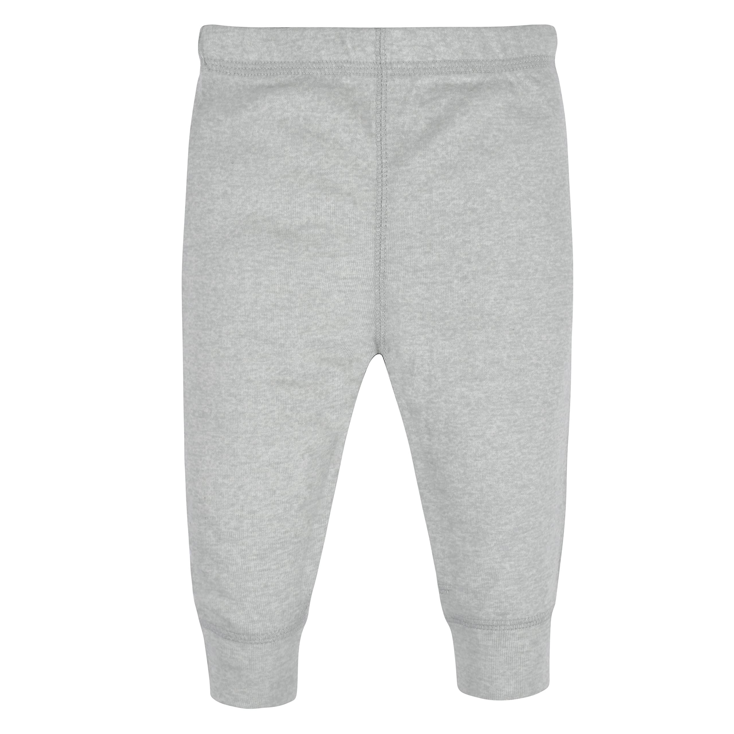 Gerber Baby Boys' Multi-Pack Pants, Gray Heather/Black, 18 Months