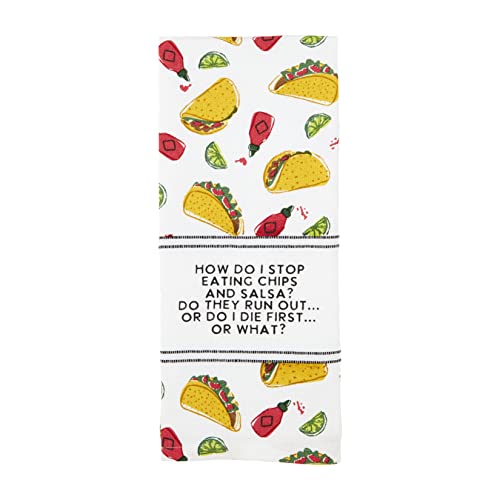 Mud Pie Fiesta Hand Towel, Chips, 16.5" x 26"