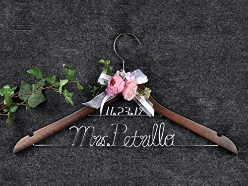 Bride Hanger, Wedding Hanger, Wedding Gift, Personalized Bride Hanger, Honor Maid, Bridesmaid, Doctor, Graduation Dress Hanger